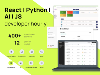 React | Python | AI | JS developer hourly | Upwork