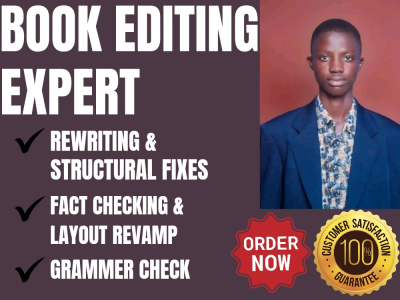 Expert Book Editing: Refine Your Manuscript for Clarity and Impact | Upwork