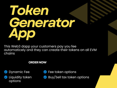 Create an erc20 token generator web3 dapp | Upwork