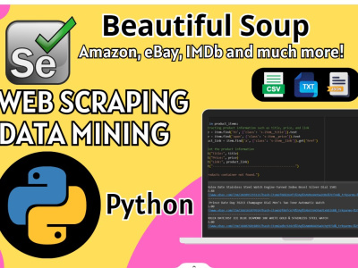 Web Scraping, Data Extraction with Python and Selenium | Upwork