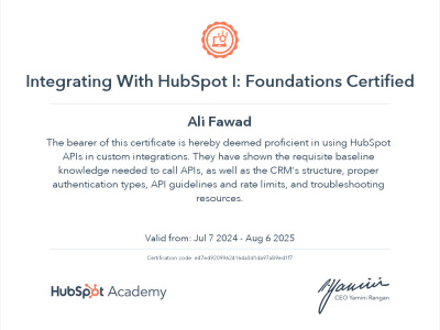 HubSpot API Automation with 3rd party via Cronjobs, APIs and Webhooks | Upwork
