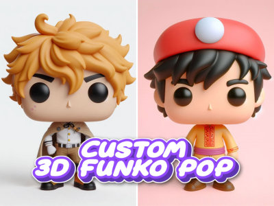 Custom stylized funko pop character 3D model for game | Upwork