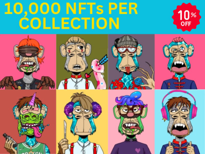 Complete outstanding NFT collection with 10,000 NFTS INCLUDING METADATA ...