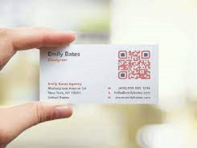 A design professional business card with qr code | Upwork