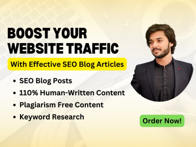 Engaging Blog Posts and SEO Articles to Boost Your Website Traffic | Upwork