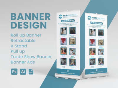 Unique printable roll up, trade show or retractable banner for ...