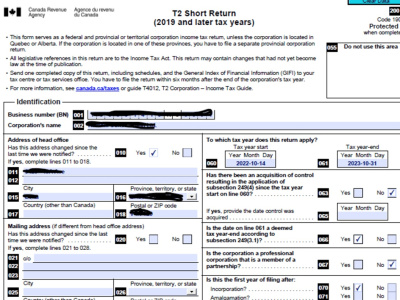 Corporate T2 tax Return | Upwork