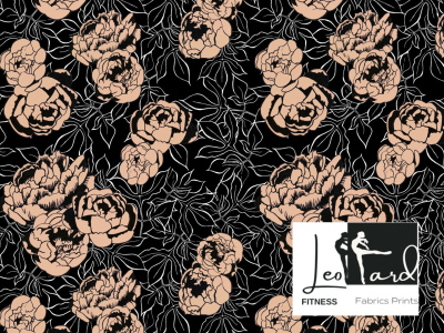 A colour separated on brand repeat surface pattern design in 2 colour ...