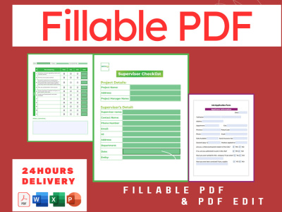 A Professional PDF Fillable Form within 24 hours. | Upwork