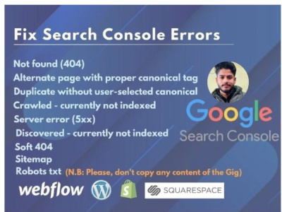 Fix your Google Search Console Issues/errors | Upwork