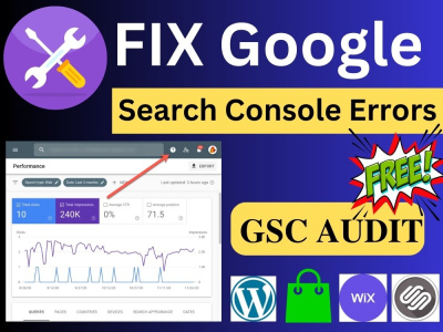 GSC errors and indexing issues fixed for Google ranking | Upwork