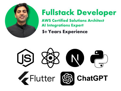 Fullstack Developer | AI | AWS | React | NextJS | Node | Python | Flutter | Upwork
