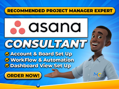 Asana Consultation, Setup Asana Workspace Project management Automation ...