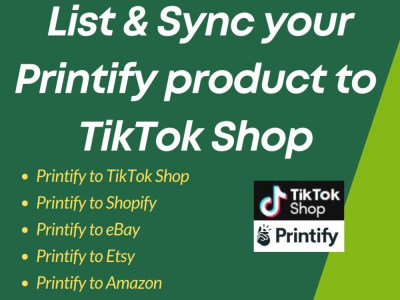 Sync your Printify product to TikTok shop | Printiful to TikTok shop ...