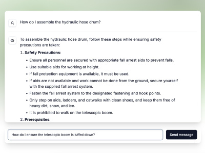A custom chatbot that references your documents with citation | Upwork