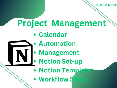 Notion Planner, Notion Template, Notion Workspace Setup Project Management | Upwork