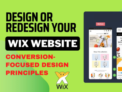 Redesign your wix website with conversion focused design principles | Upwork