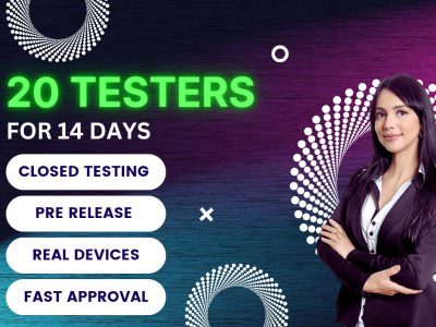 Verified console with 20 tester to make your App live | Upwork