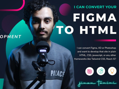 Figma/XD/PSD to HTML/Tailwind CSS/React JS/Next JS Conversion Services | Upwork