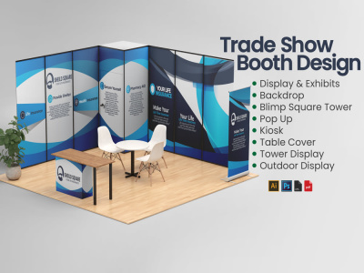 A outstanding tradeshow booth or backdrop design for your exhibition ...