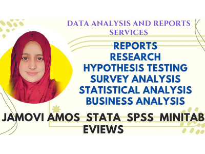 Data analysis and reports using minitab jamovi spss stata r python | Upwork