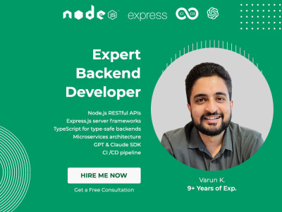 Backend using Node | Node.js | Node.js Developer | Node developer | Web App | Upwork