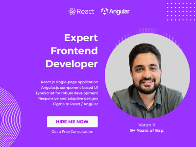 Frontend Web Developer | Figma to React / Angular / JavaScript / HTML | Upwork