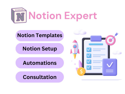Notion workspace and Template setup | Notion Consultant | Virtual Assistant | Upwork