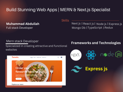 An amazing full stack mern stack or NEXT js web app ready to be deployed. | Upwork
