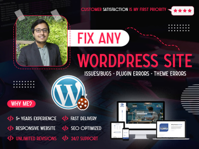 WordPress Bugs Fixes and Troubleshooting of Errors | Upwork