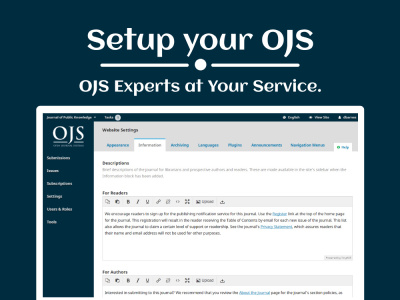 OJS Website Development Services (OJS/PKP) website on your hosting | Upwork