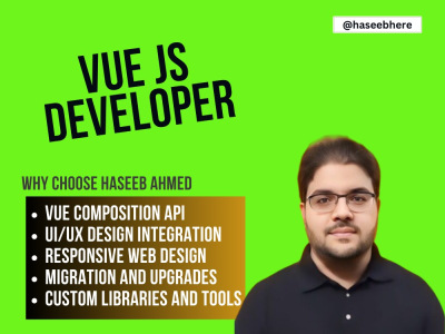 Responsive ans user friendly frontend, vue.js expert, front-end expert ...