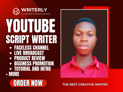 An engaging YouTube video scriptwriting from expert youtube script writer | Upwork