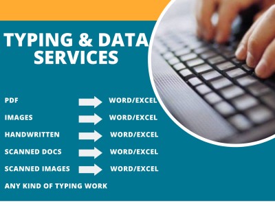 Fast typing service and data entry service | Upwork