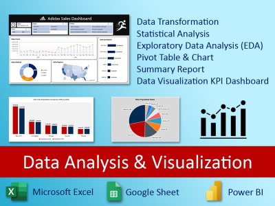 Expert Data Analysis & Visualization with Excel, Google Sheet & Power ...