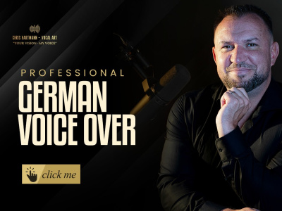 A professional German mal voice-over in an authentic and deep, dark ...