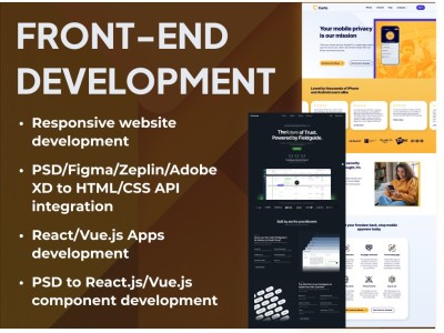 Frontend Developer |React.js Vue.js Next.js |Responsive HTML,CSS, Bootstrap | Upwork