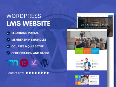 Elearning wordpress website online course website using learndash lms | Upwork