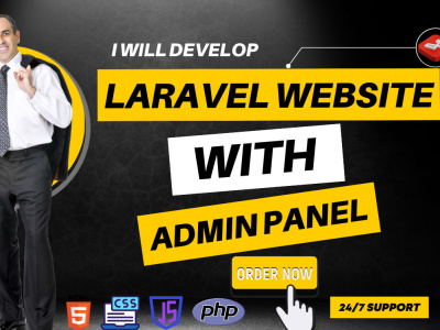 Custom php laravel website with admin panel | Upwork