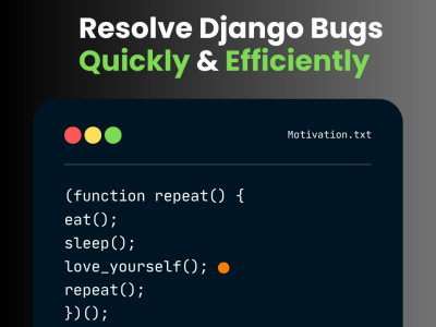 A quick Django (Python) Bug Fixes & Troubleshooting | Upwork
