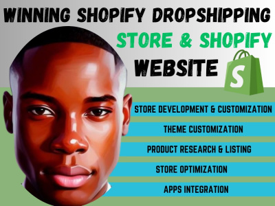 Winning shopify dropshipping store, shopify website design or redesign ...