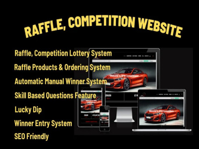 Raffle website, competition website, giveway website, raffle business ...