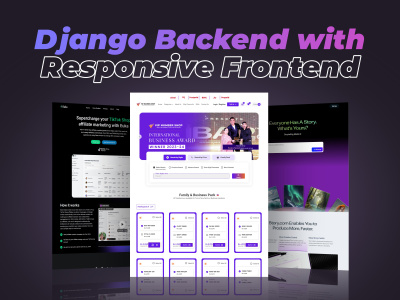 Custom Django Backend with Fully Responsive Frontend | Upwork