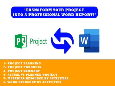 TRANSFORM YOUR PROJECT INTO A PROFESSIONAL WORD REPORT | Upwork