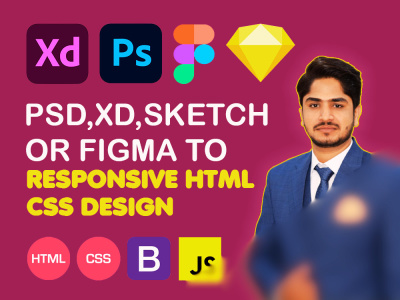 Convert Figma to HTML CSS Bootstrap Tailwind CSS Design | Upwork