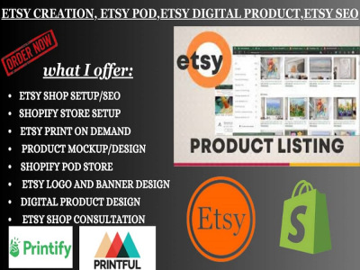 Etsy Store Setup Esty Product Listing POD products Etsy SEO ...