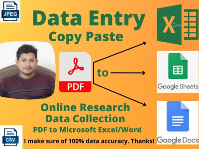 Online Research Data Entry Services Online | Upwork