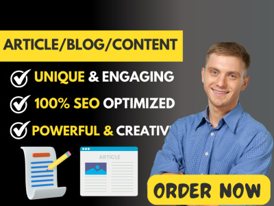 A Unique & IMPRESSIVE Quality Article/Blog/Content - Articles & Blog ...