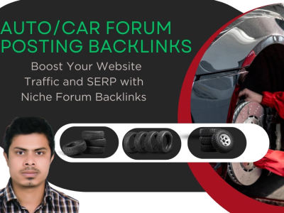 Manually created car/automotive niche FORUM, CROWD backlinks | Upwork