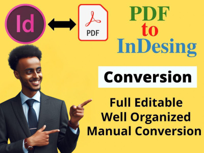 PDF to InDesign conversion, fully editable INDD and IDML files | Upwork